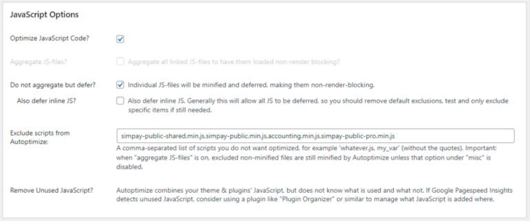 How to Configure Autoptimize Settings - WP Simple Pay